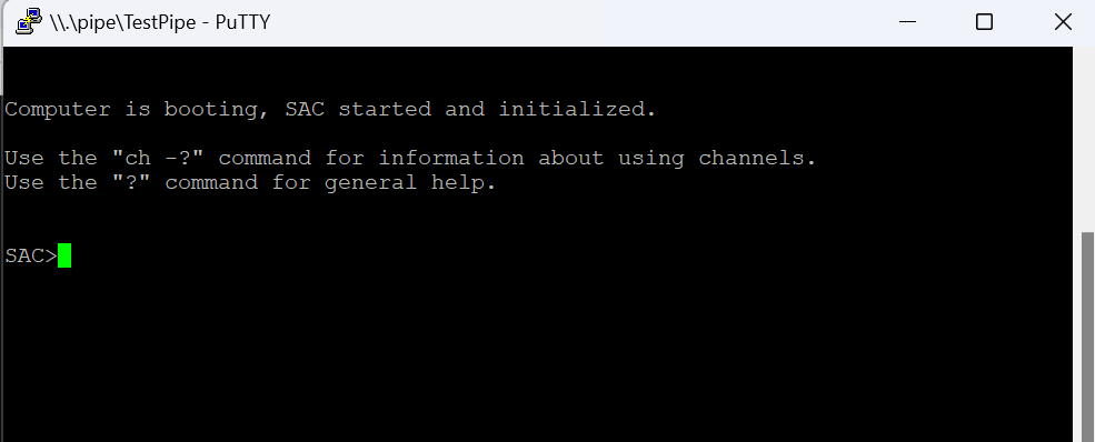Setting up EMS ( Emergency Management Services) SAC in Windows running ...